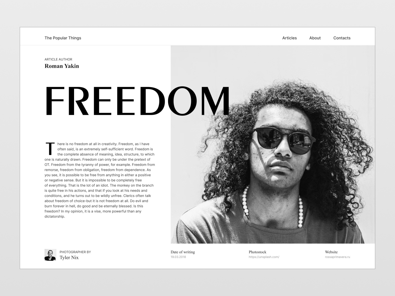 Blog Post - Daily UI 035 by As9Mas1 on Dribbble