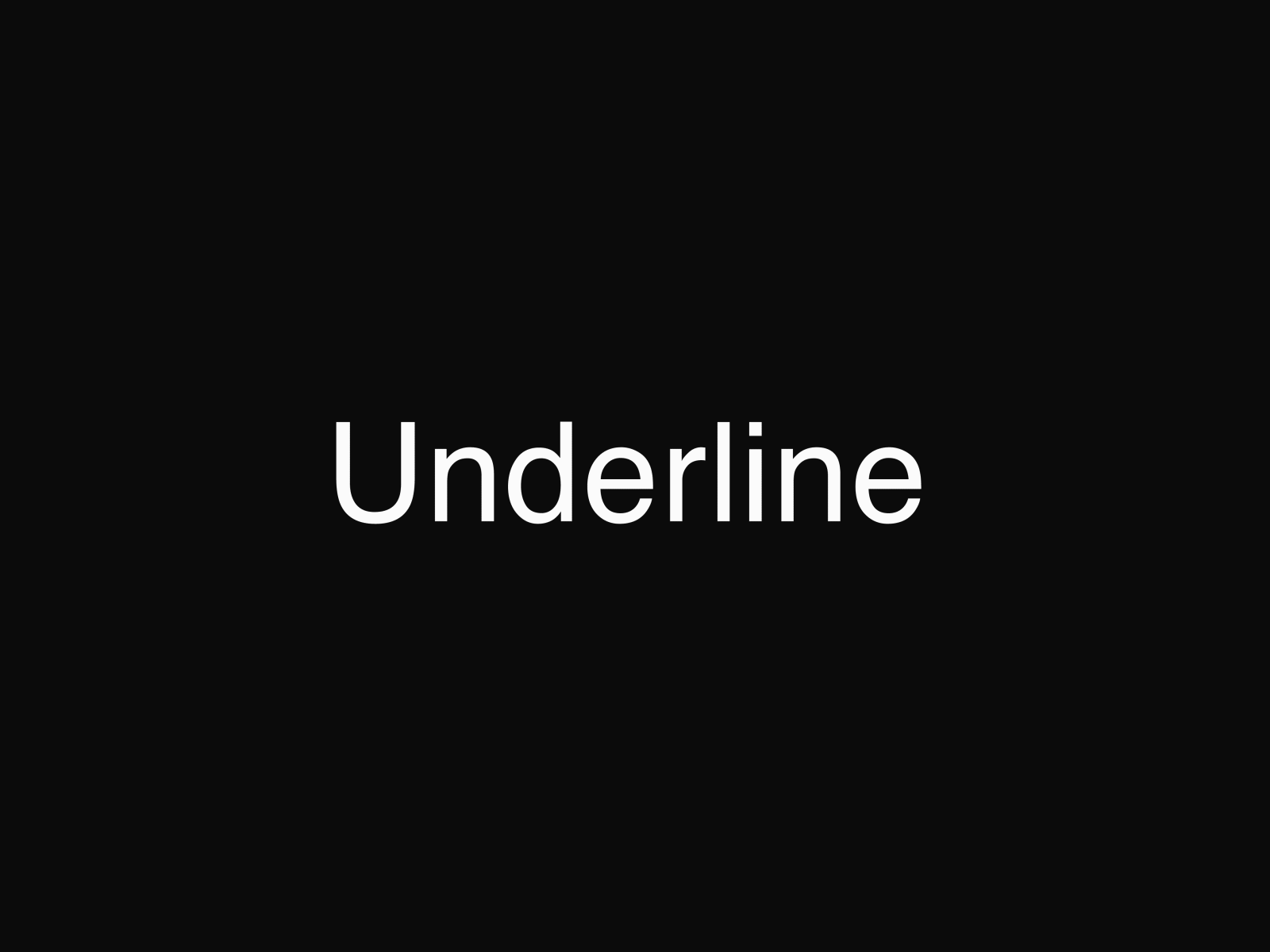 Underline by Mendeleev on Dribbble