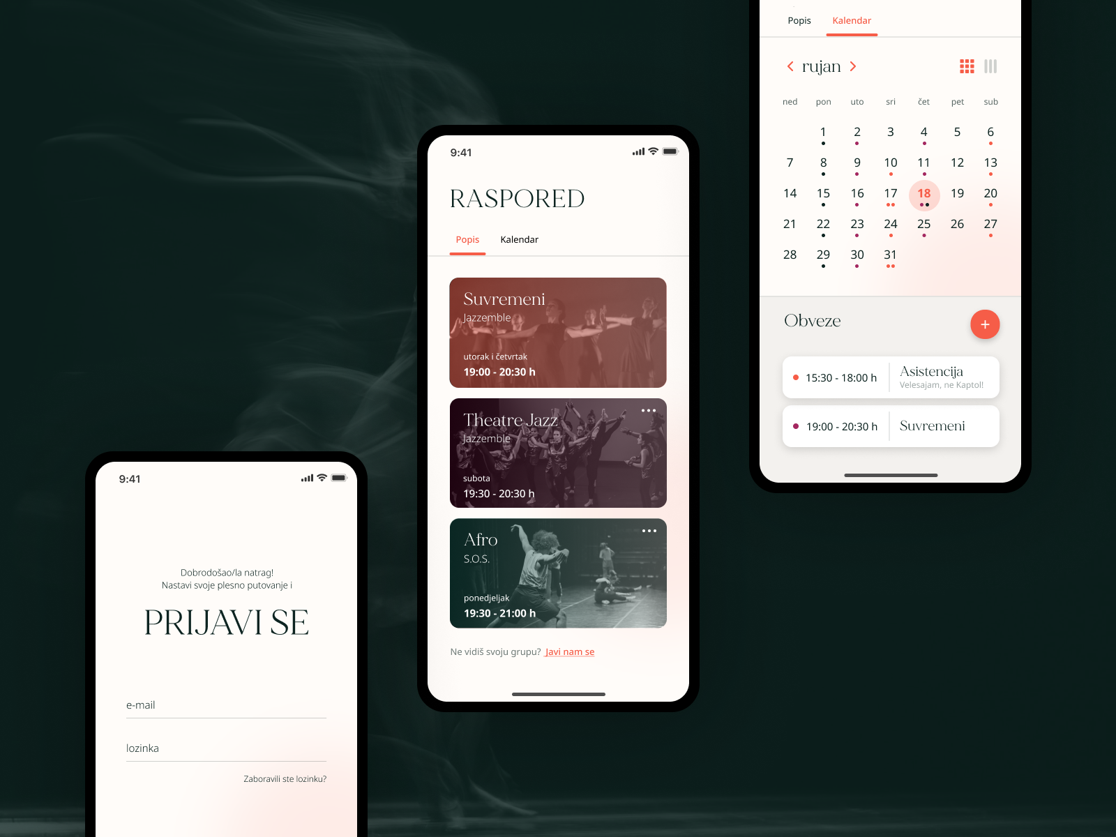 TANZ Online Dance Academy - Dashboard by Lucija Tandara on Dribbble