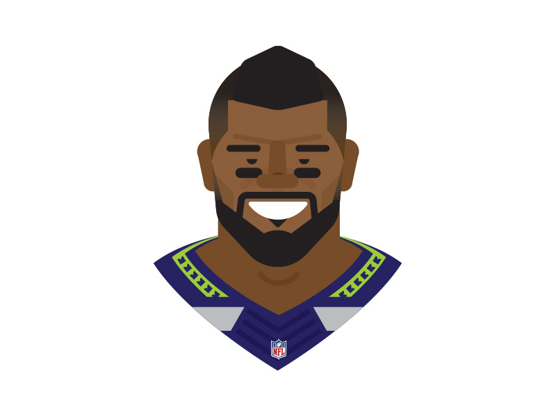 Russell Wilson Illustration by Kwaku Amuti on Dribbble