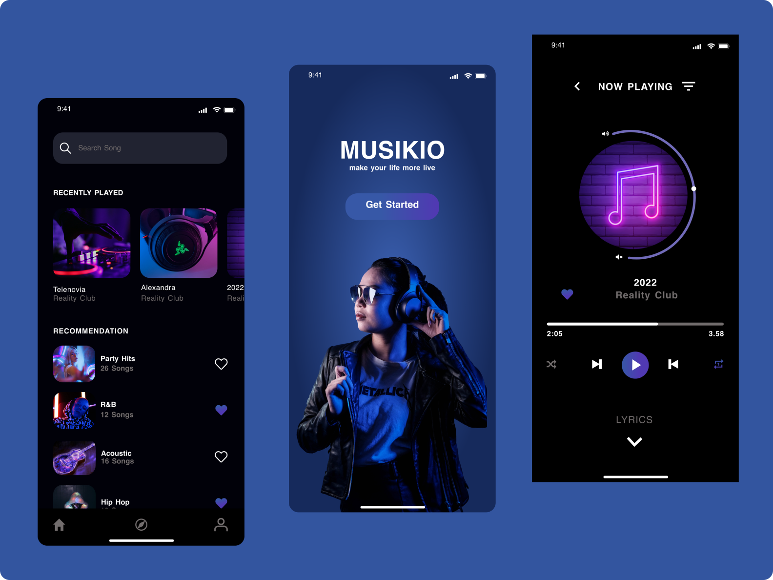 Music - Mobile App Design by Nilsu Yilmaz on Dribbble