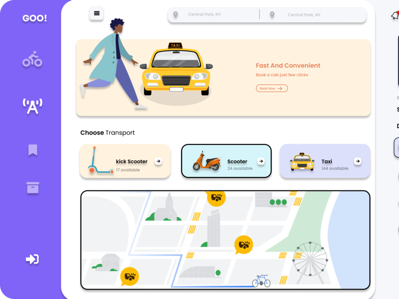 Uber App UI by Priyanka Sarkar on Dribbble