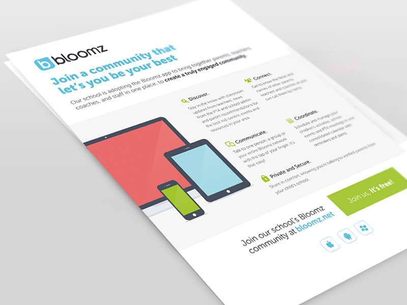 Bloomz Flyer by Elizabeth Alli on Dribbble