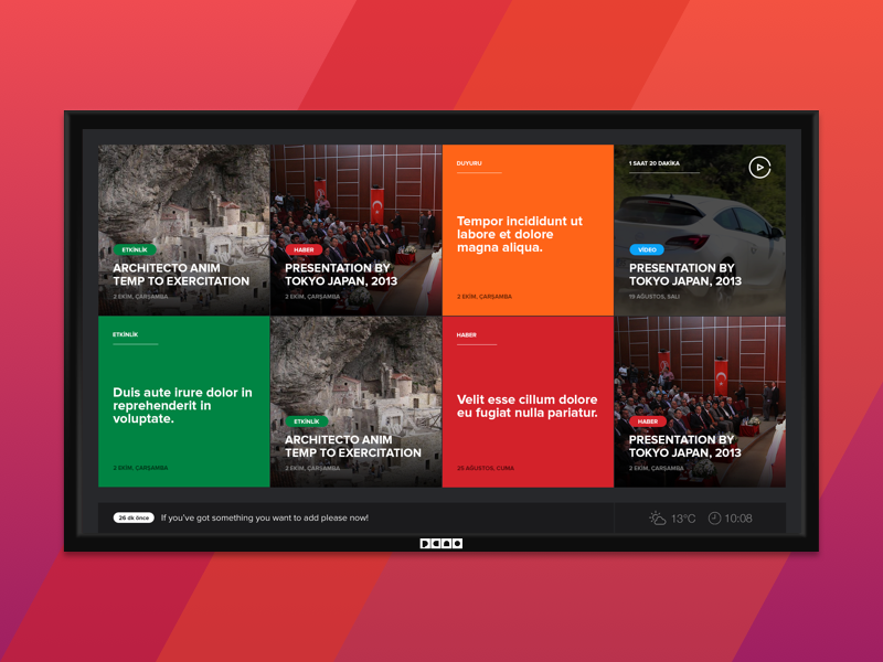 Pano — Digital Signage by Halil Nuroğlu on Dribbble