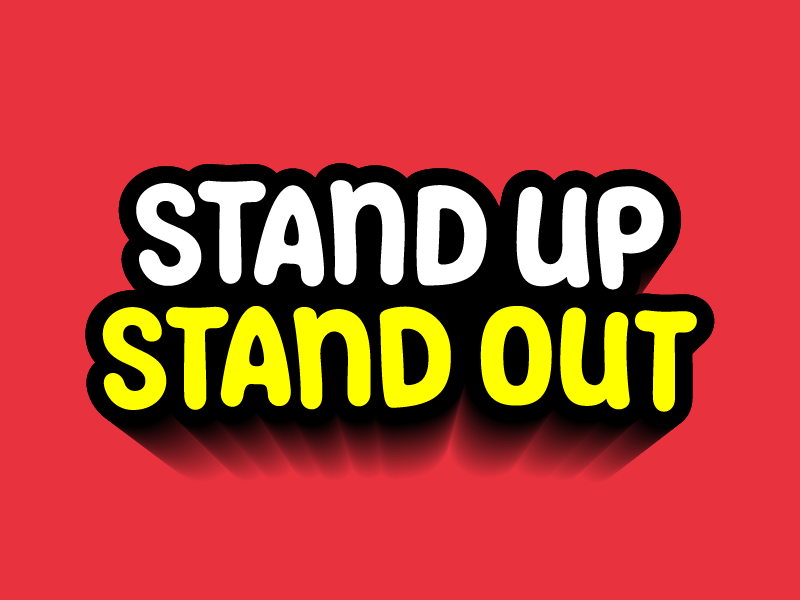 Stand Up and Stand Out by Marc on Dribbble