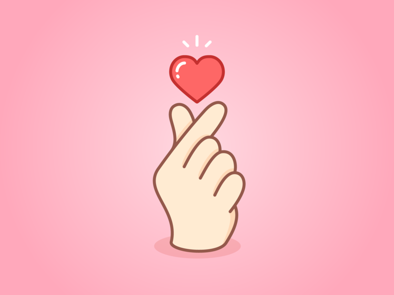 Korean Heart Finger