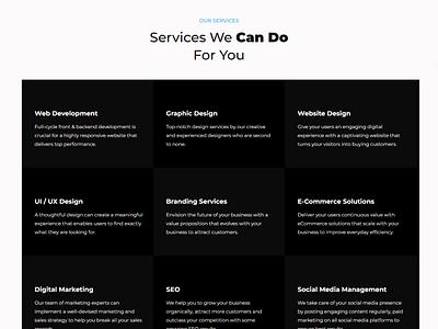 Our Services Page by Md Mohaimin on Dribbble