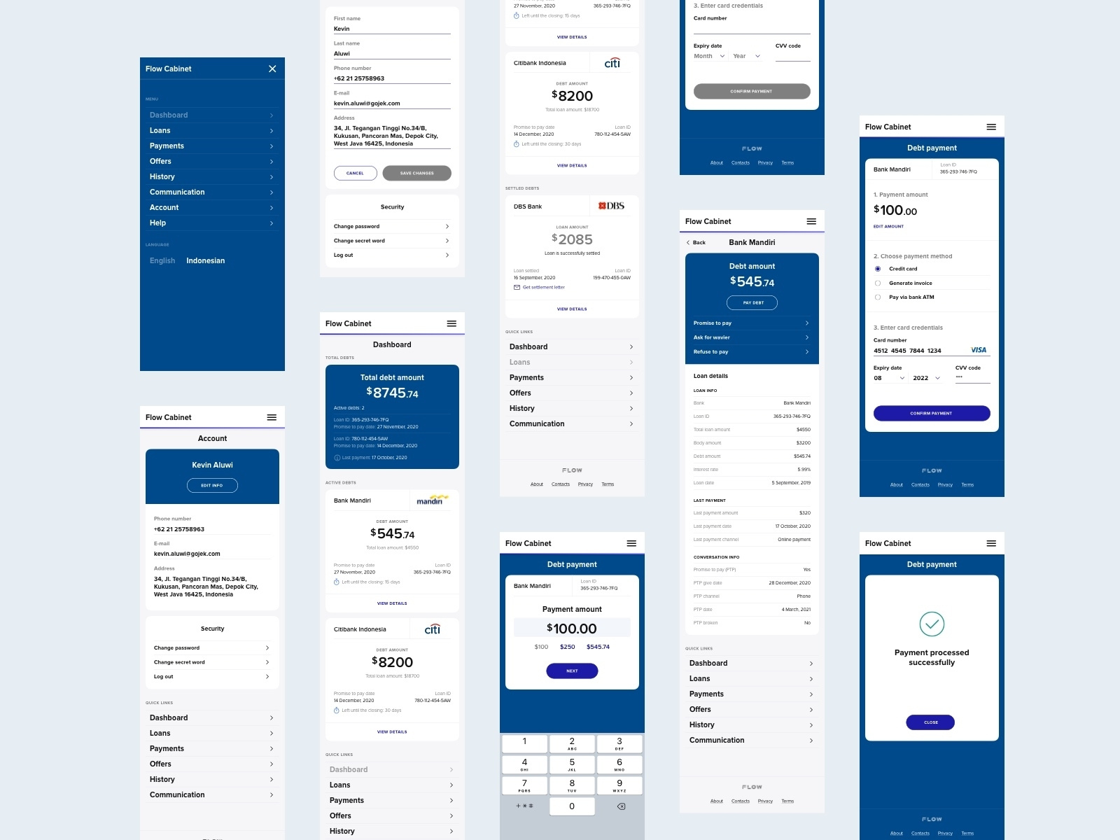 Debt collection user cabinet — Mobile by Artem Malakchi on Dribbble
