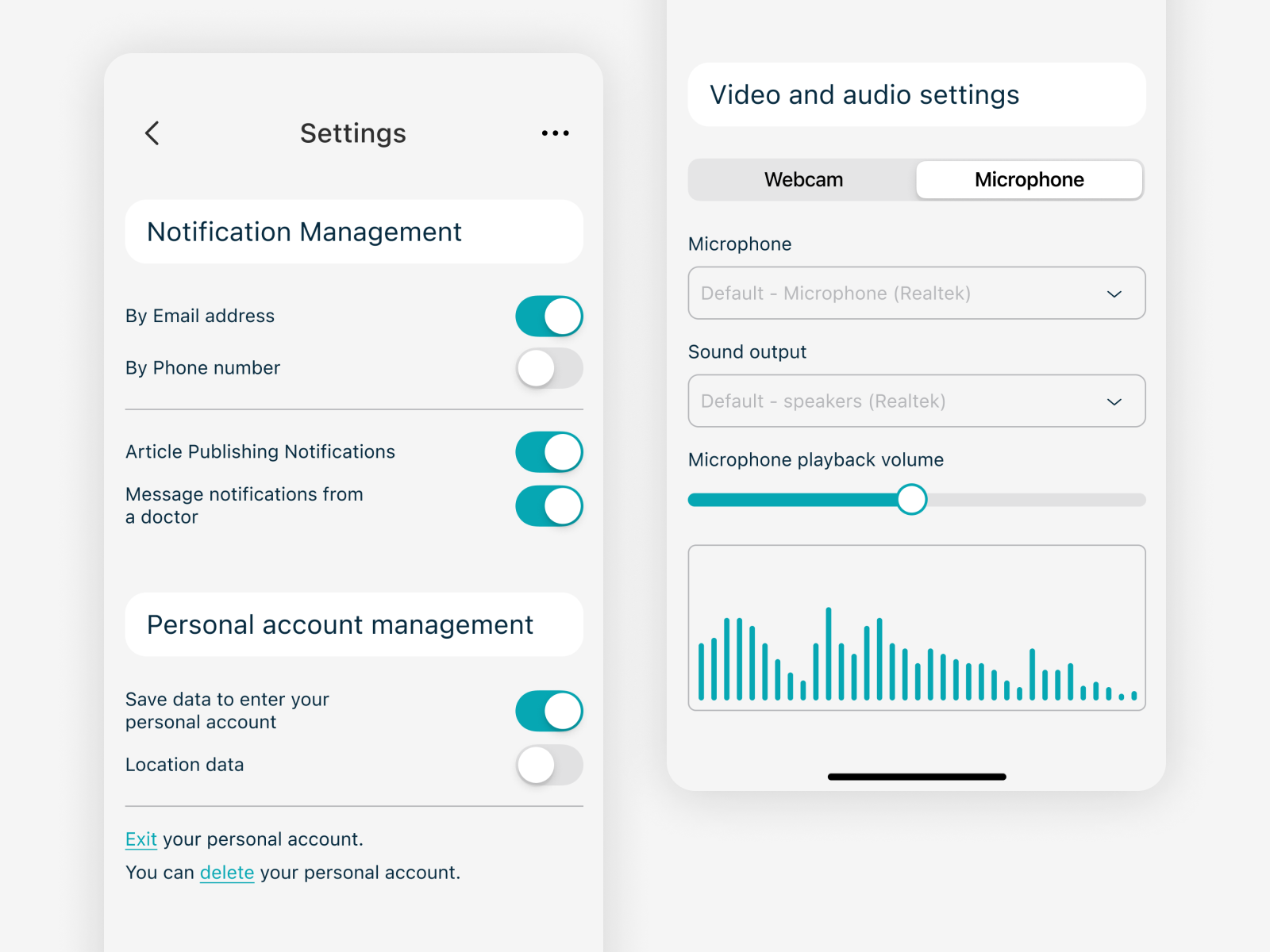 Settings | Daily UI Challenge 007 by Svetlana Zubova on Dribbble