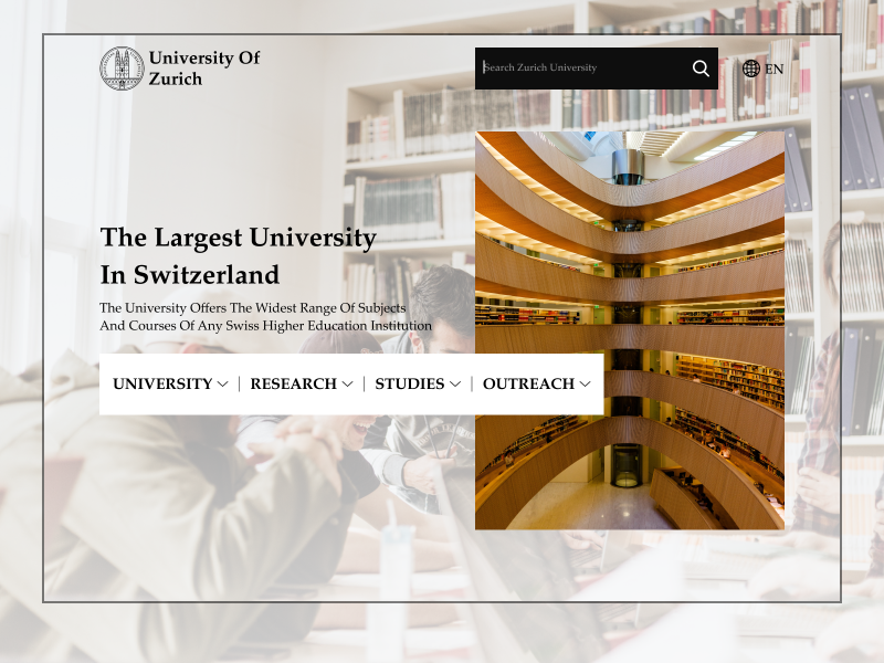 University web design by Mohamed BenAli on Dribbble