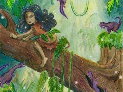 The Dinosaur Huntress by Samantha Edwards on Dribbble