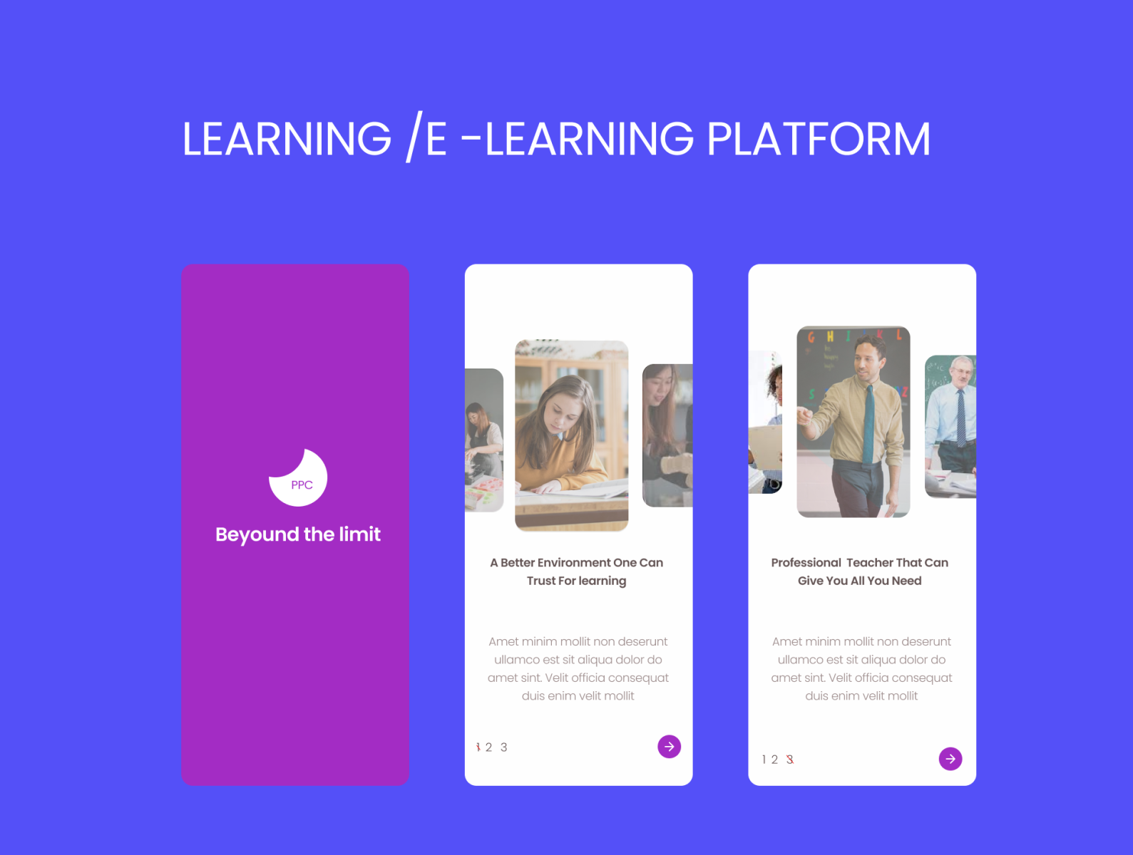 learning platform by femi alabi on Dribbble