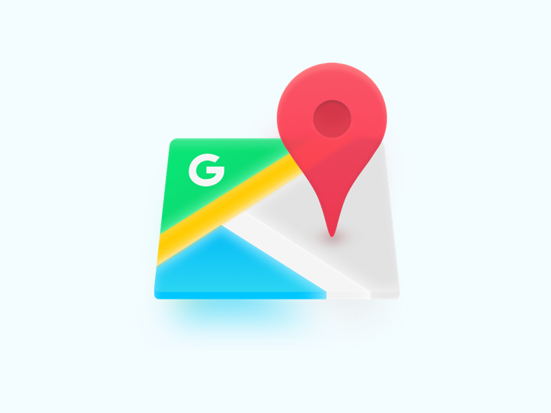 Google Maps by Marc Liu on Dribbble