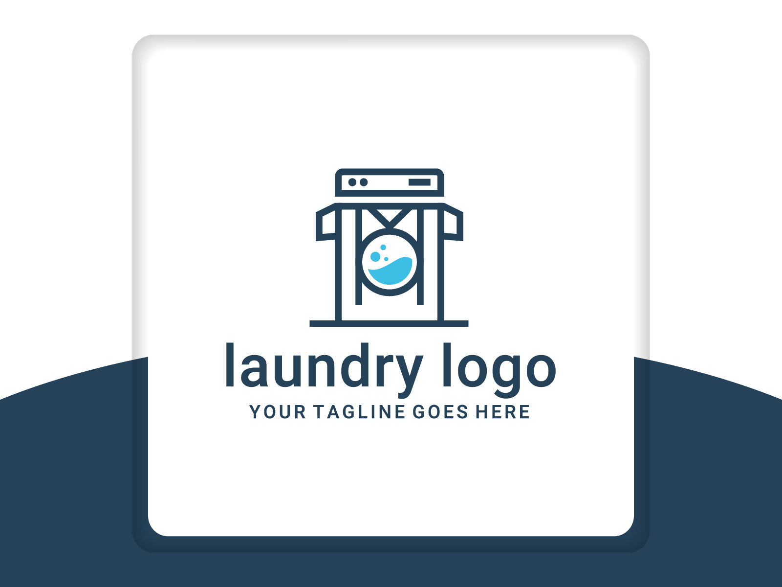 logo design laundry by enel on Dribbble