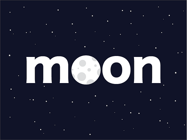 Moon: Typography word Play by Israa Ali on Dribbble