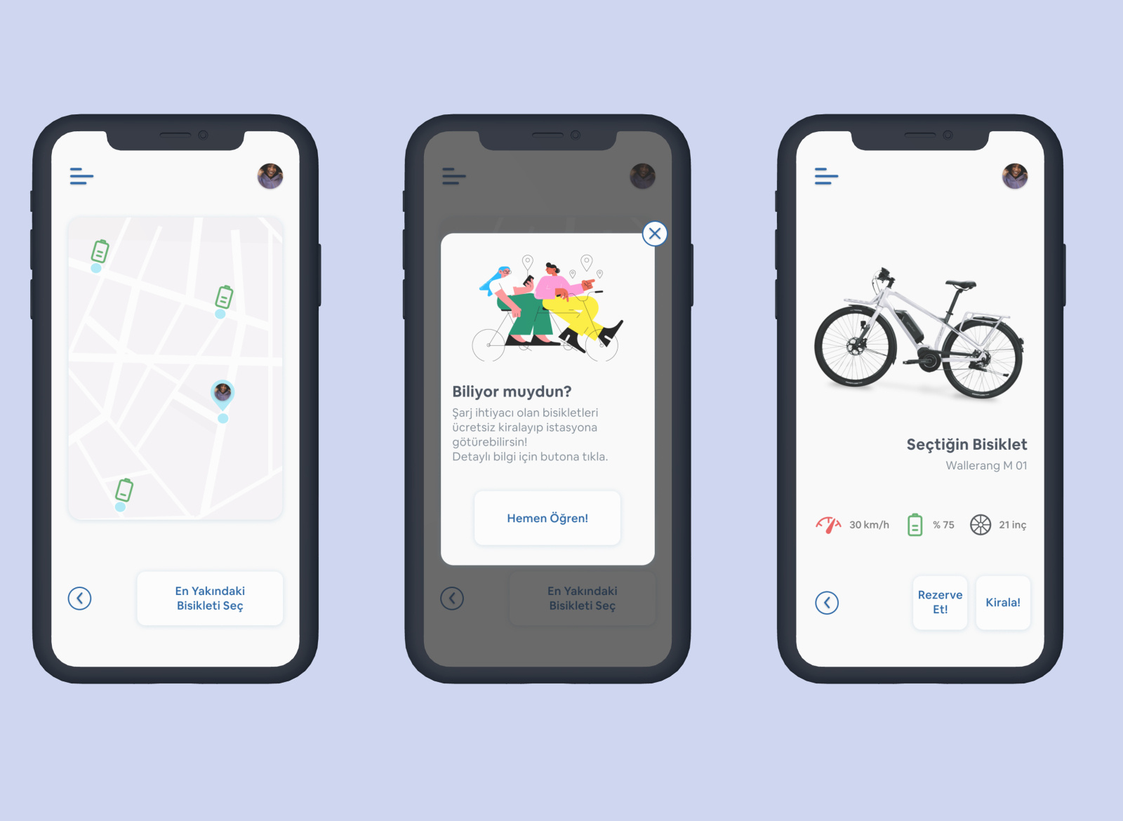 E-Bike Mobile App UX and UI Design Part-1 by Eren Okur on Dribbble