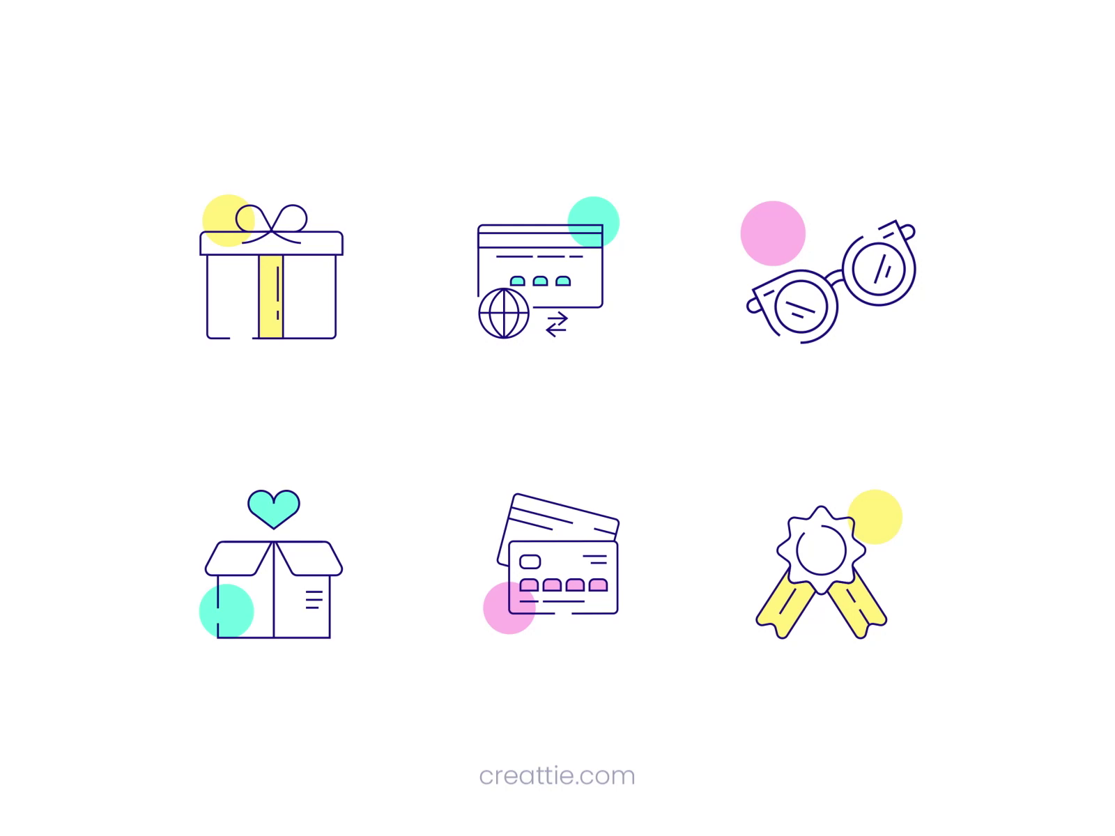 Shopping Animated Icons Collection by Creattie on Dribbble