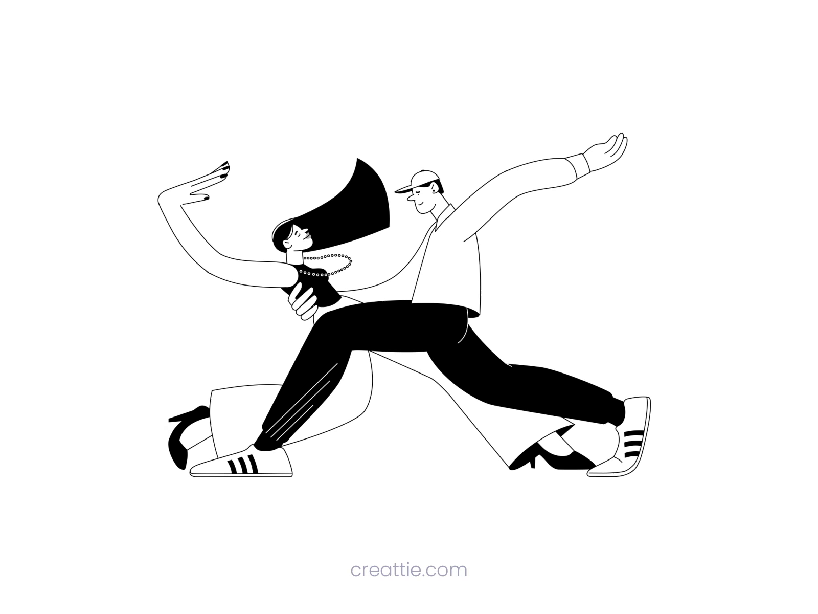 "Funky Dance Party" Animated Illustration Collection by Creattie on ...