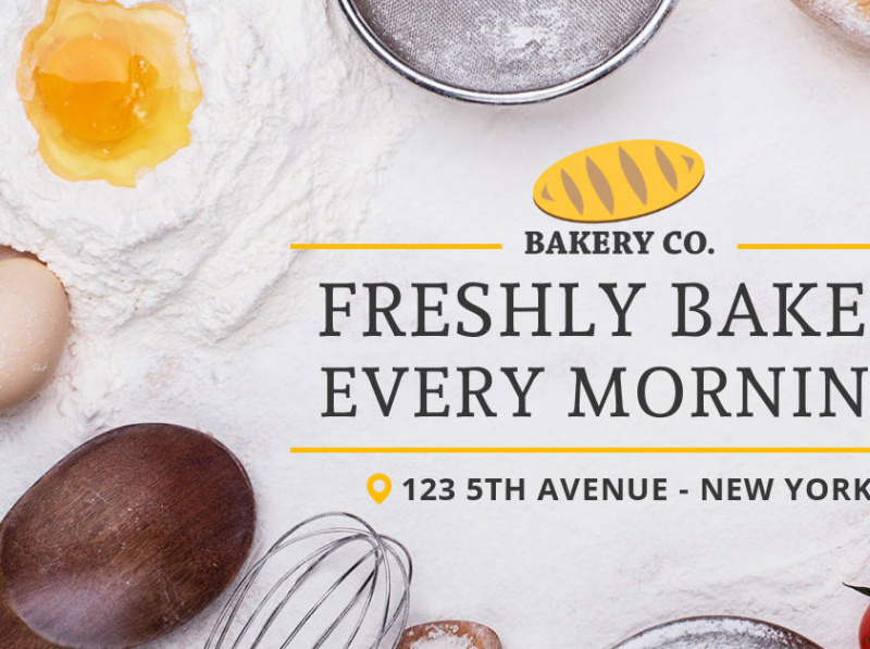 Food Bakery Broacher Design by jeffbezos2 on Dribbble