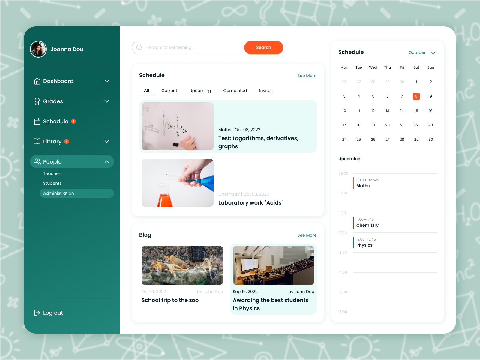 Ed-tech dashboard UI/UX design by Kseniia Shimkova on Dribbble