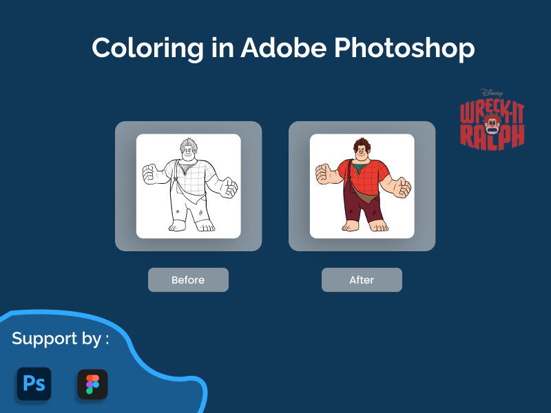 Photoshop - Coloring by Thoriq A on Dribbble