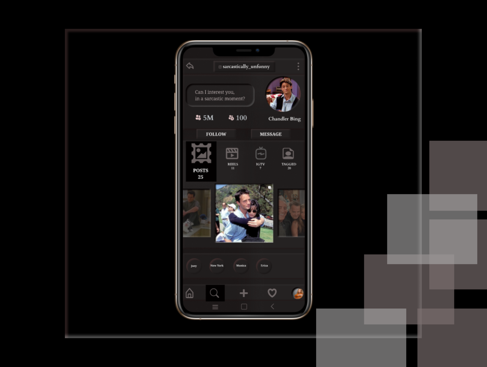 Instagram UI (Retro style) by Arya on Dribbble