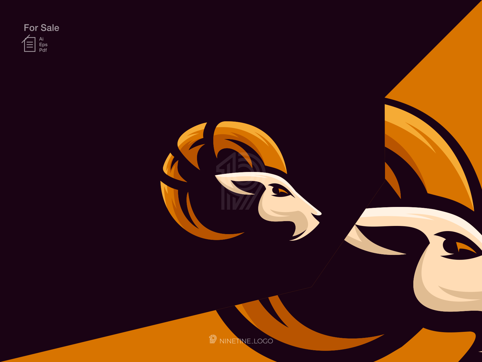 Goat logo by ninetine_logo on Dribbble