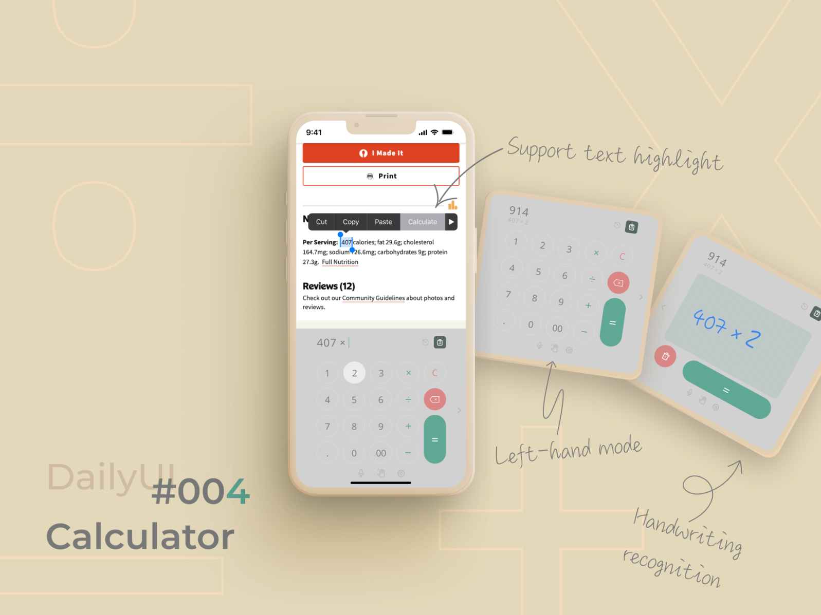 DailyUI #004 - Calculator by Brian Fung on Dribbble