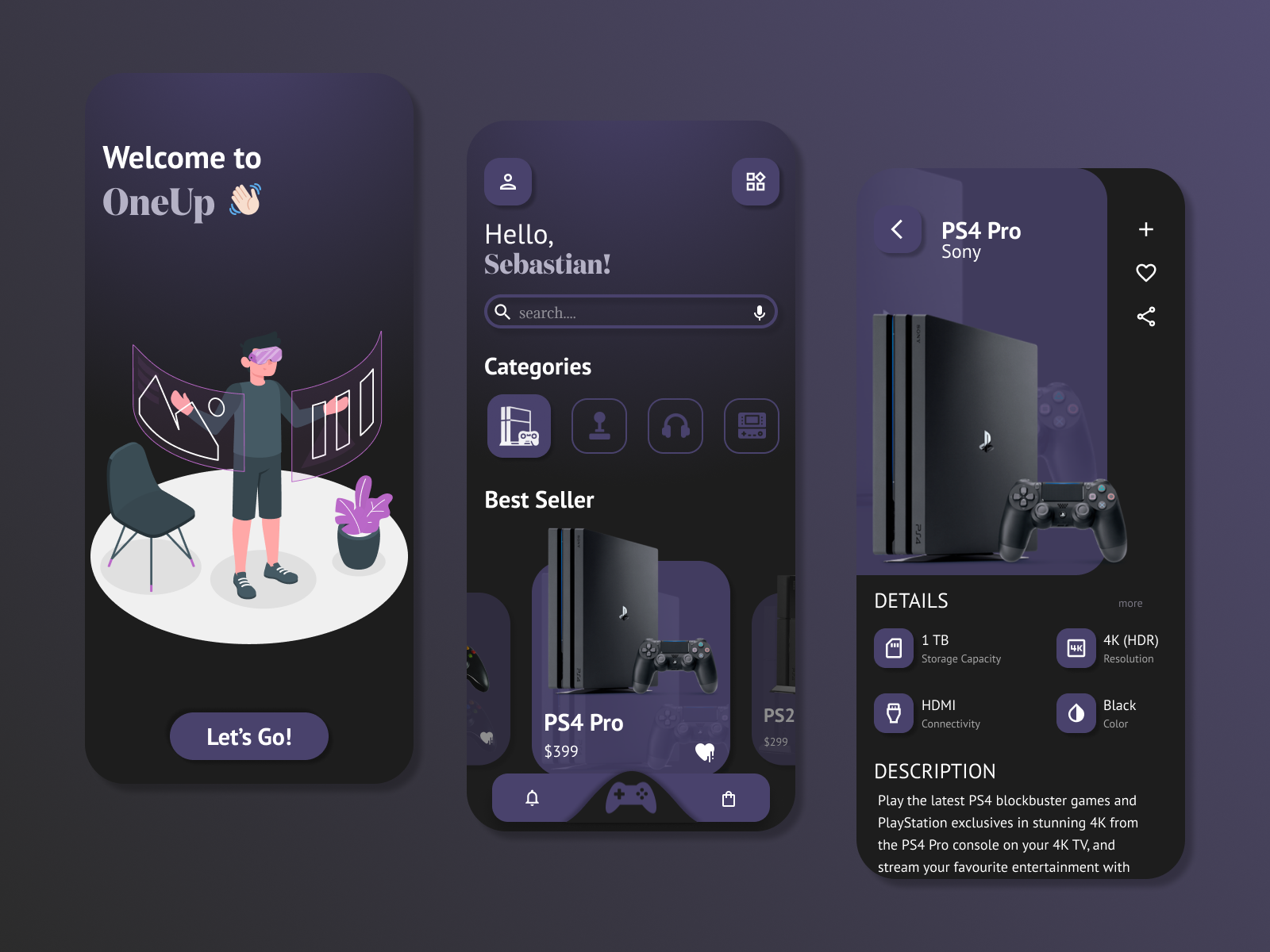 Dribbble - gameui.png by Tishika Qureshi