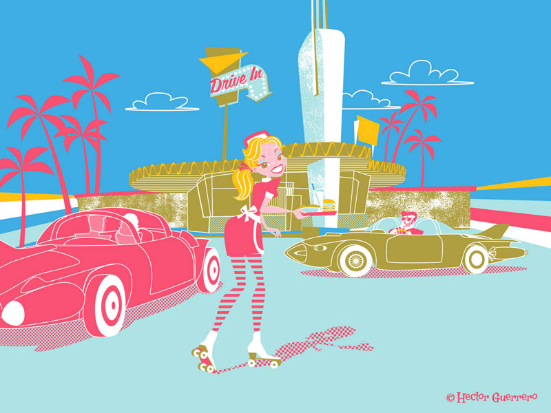 Drive In by Hector Guerrero on Dribbble