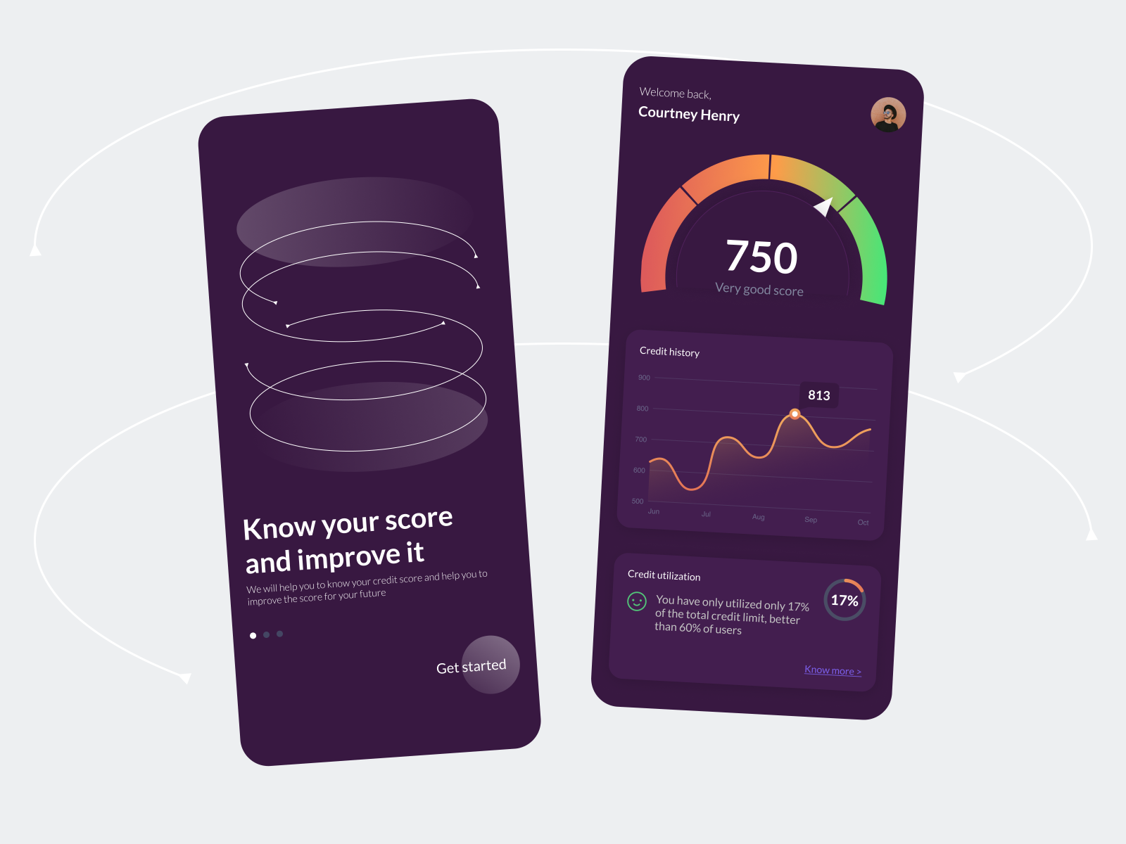 Credit Score App by Gowtham Sidharth for HQ on Dribbble