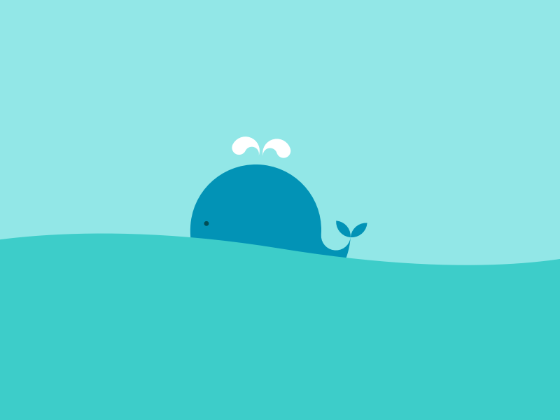 Illustranimals——whale by AceYU on Dribbble