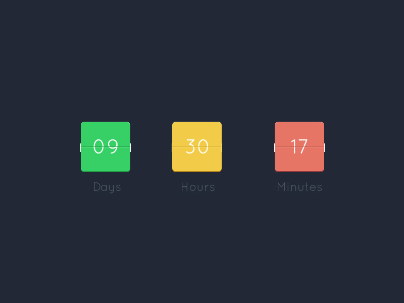 Counter by DesignDesk on Dribbble