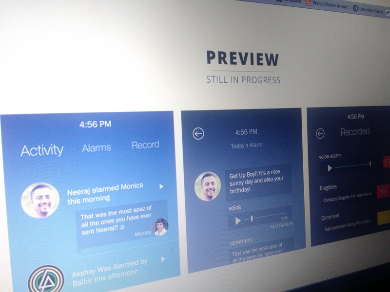 Alarm me. by DesignDesk on Dribbble