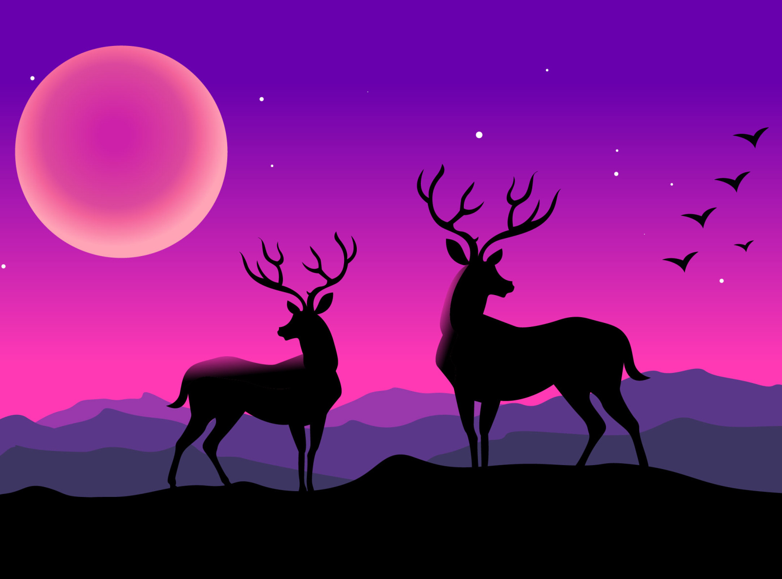 Deer Background by Masudur Rahman on Dribbble