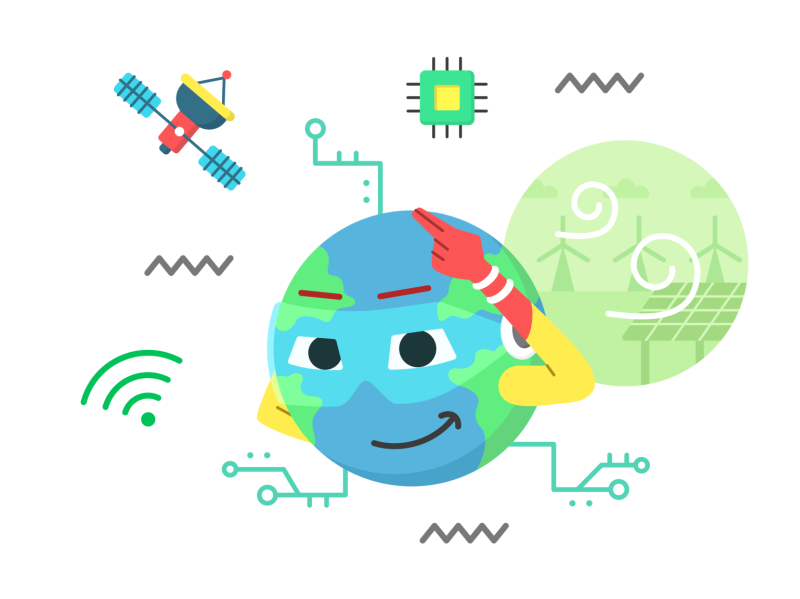 Climate Tech Flat Vector Illustration by Melvin ilham on Dribbble