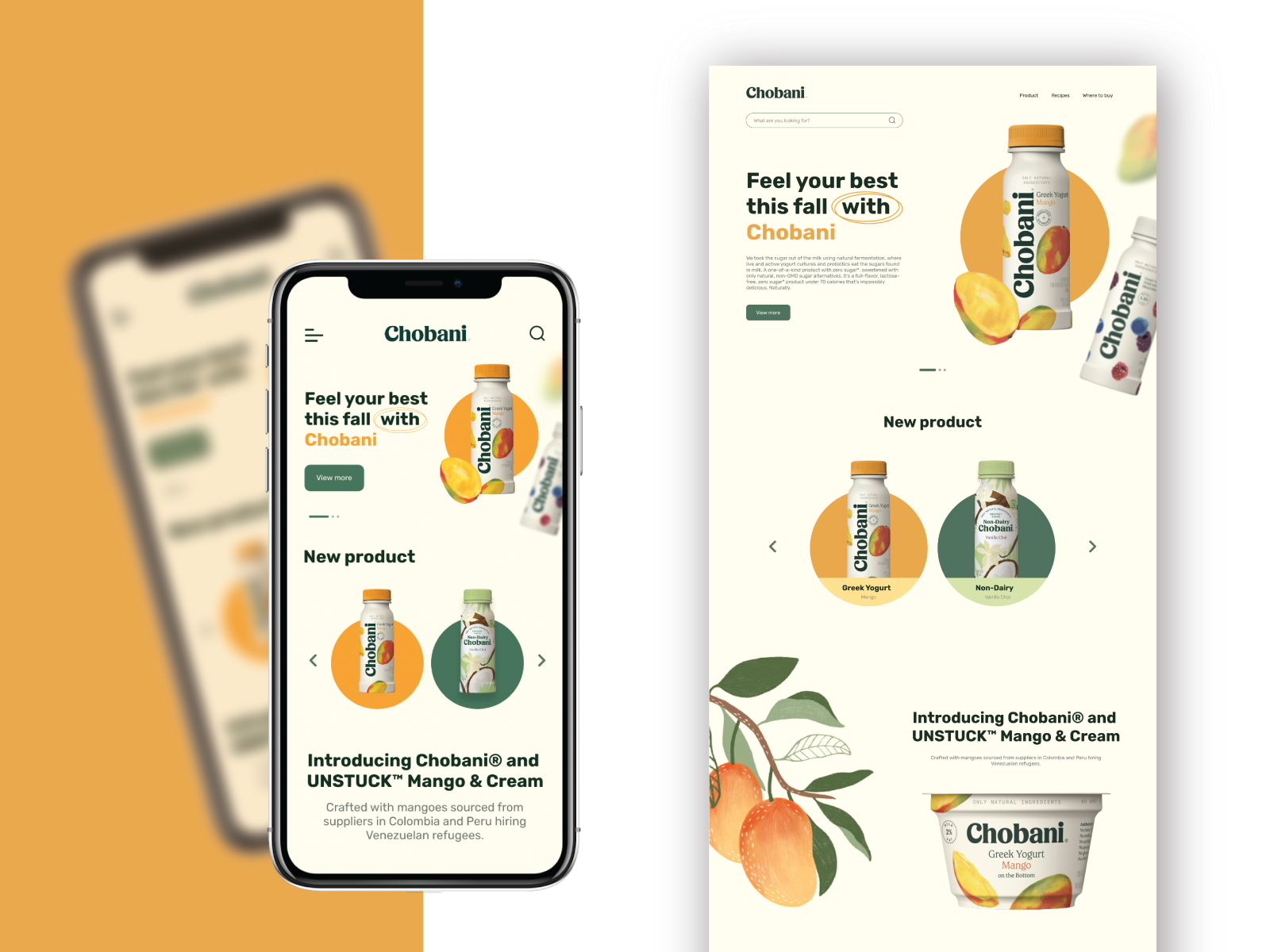 Yogurt Web Design by InsIns on Dribbble