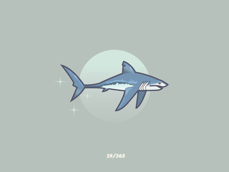 'Shark' Challenge 019/365 by Andres Gonzalez on Dribbble