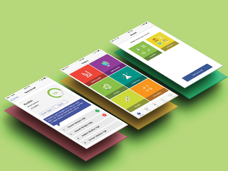 Exam app by Muhammed Sherwan on Dribbble