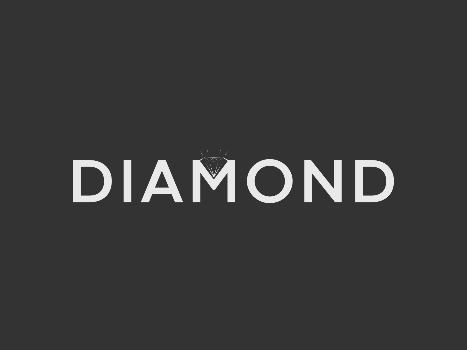DIAMOND Wordmark Logo Idea! by estedesigns on Dribbble
