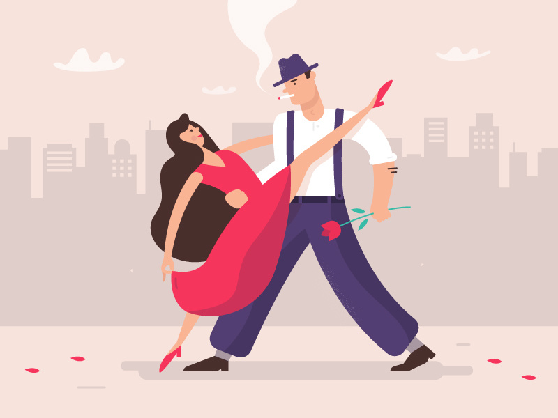 Lady in red by Ihor Hedz on Dribbble