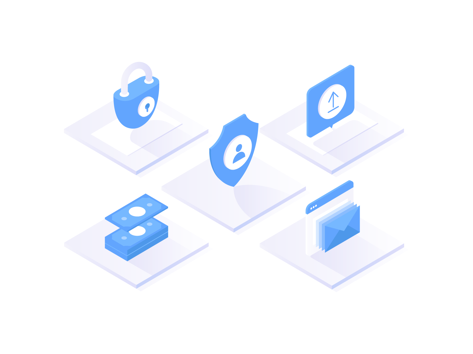 Financial Security Icons by Ihor Hedz for widelab on Dribbble