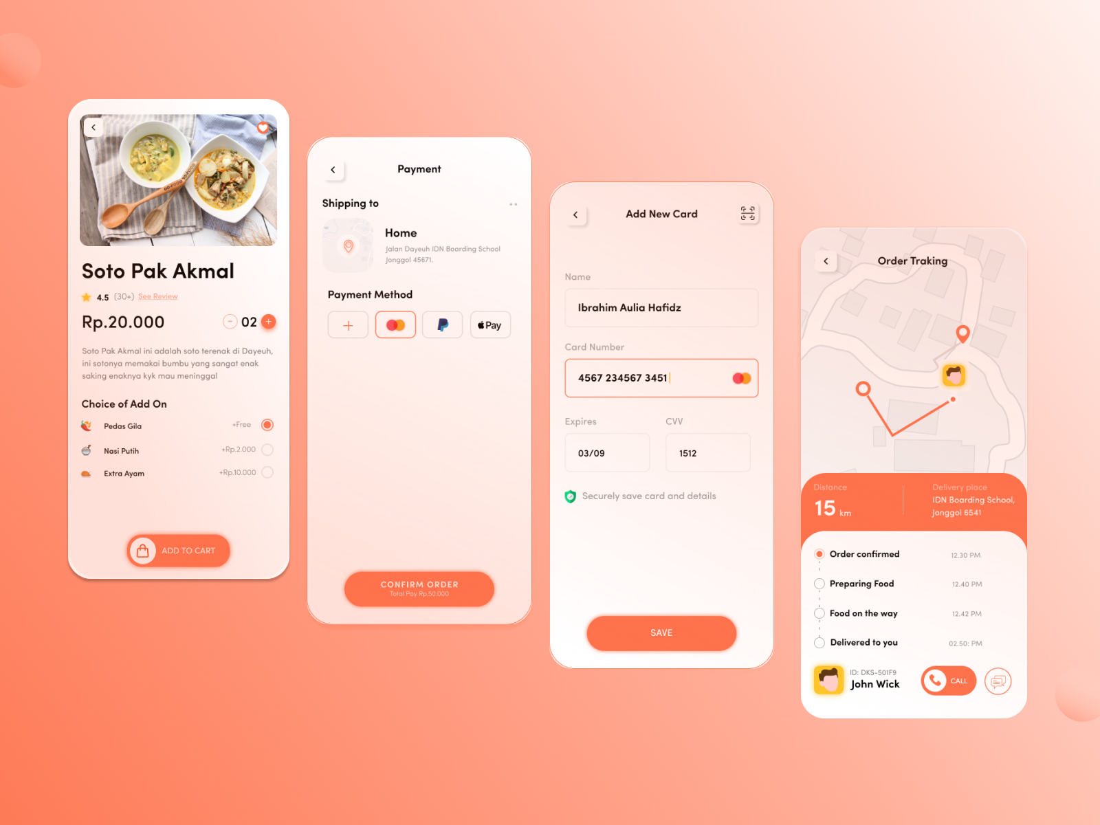 Food Mobile App Design by bagas haidar on Dribbble