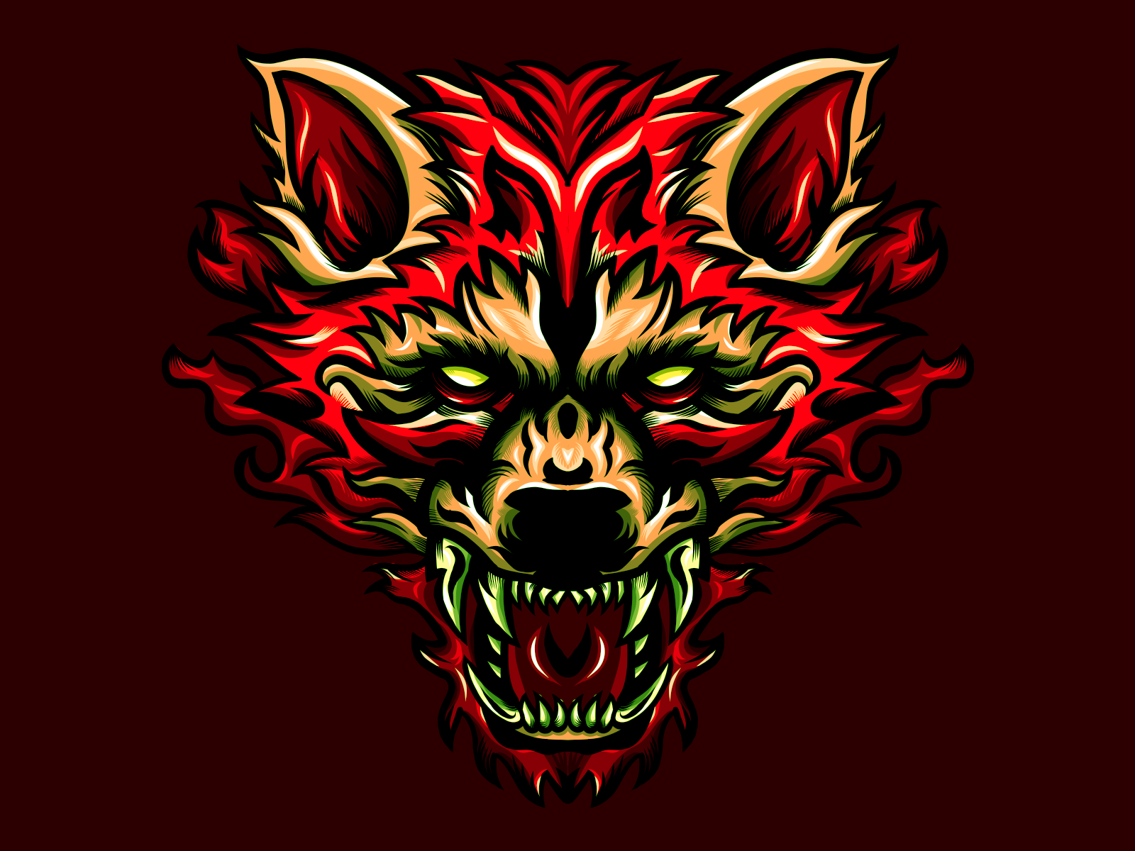Vengeful Fire Beast by Patrick Sivore on Dribbble