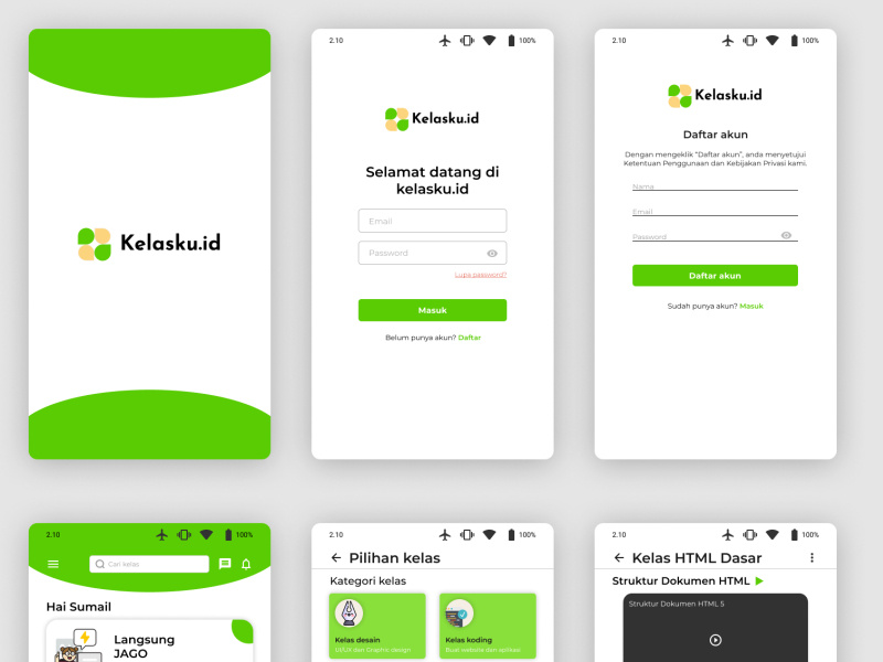 Kelasku.id UI Design by Wahyu Suprayogi on Dribbble
