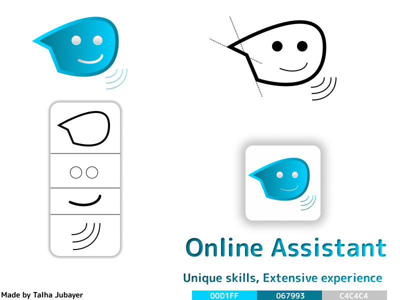 Online Assistant Logo by Talha Jubayer on Dribbble