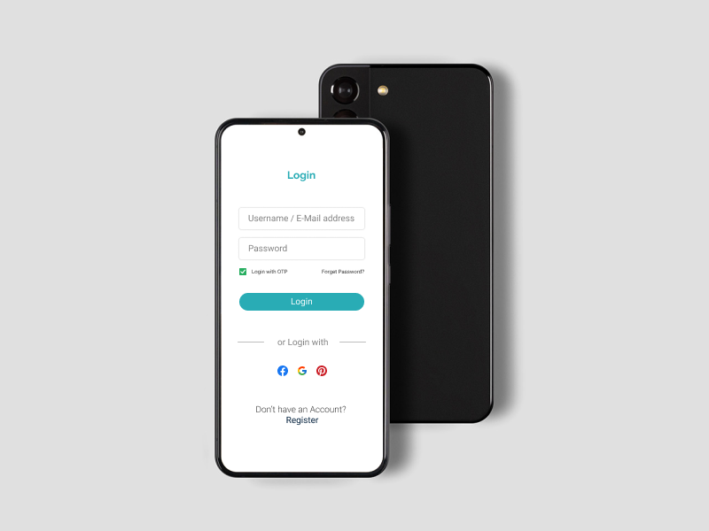 Dribbble - Login mockups.png by Sajvana Furhanth