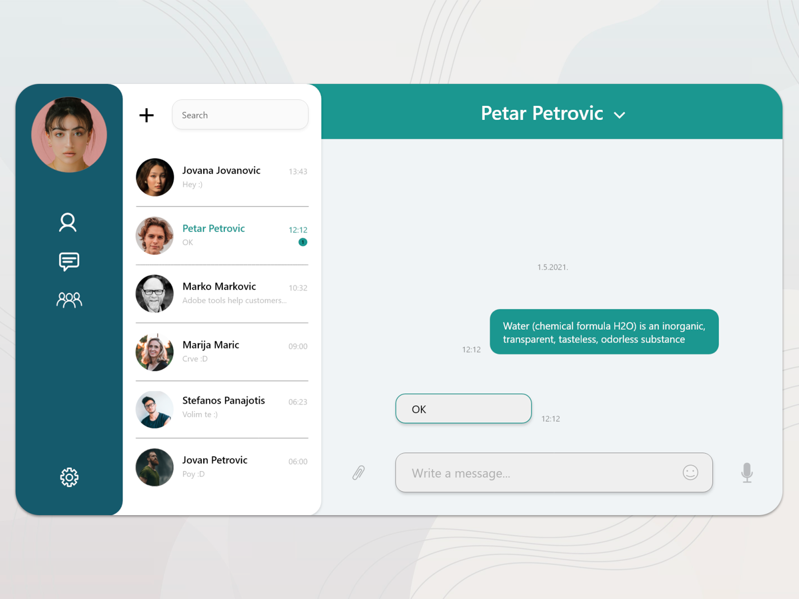 #DailyUI #013 Messaging app by Ana on Dribbble #DailyUI #013 Messaging app by Ana on Dribbble