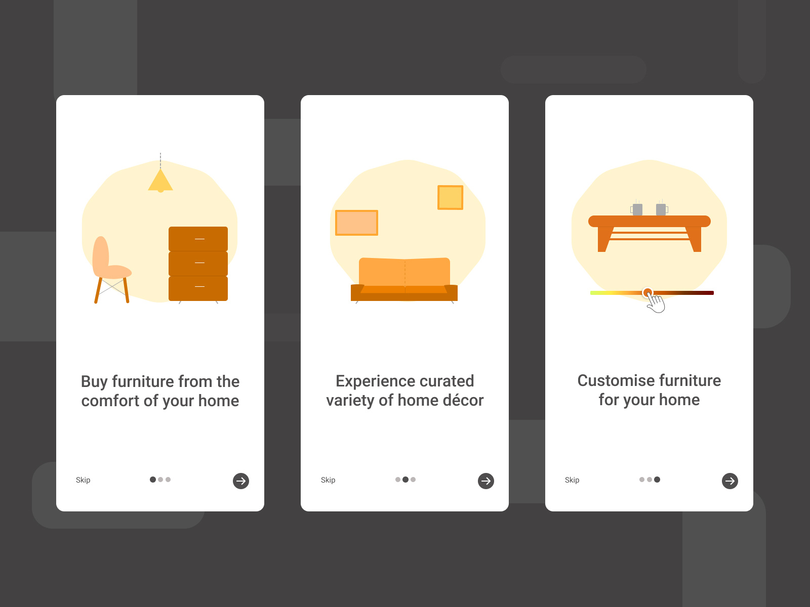 Pepperfry App Splash Screen by Himani Nakrani on Dribbble