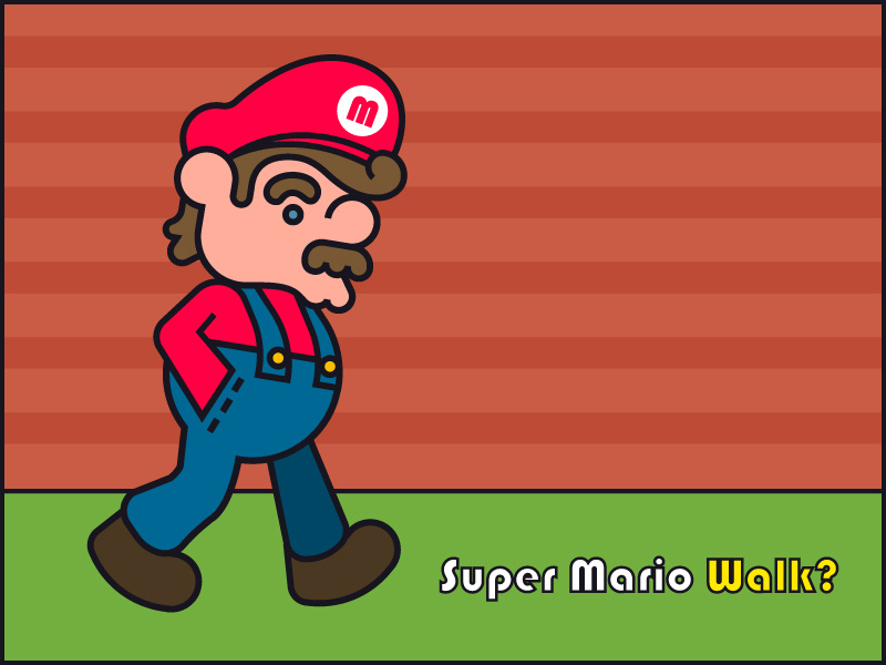 Dribbble - super_mario_walk.jpg by Jessie Maisonneuve